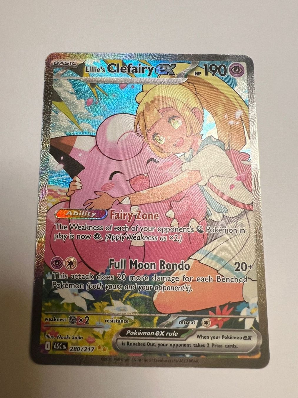 Lillie's Clefairy EX SIR 280 Ascended Heroes EN aus Godpack (Gebraucht ...