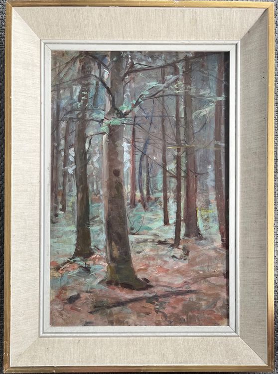 Wald Szene Gemälde , Verso Unleserlich Beschrieftet (Gebraucht) in Root für CHF 5 – mit ...