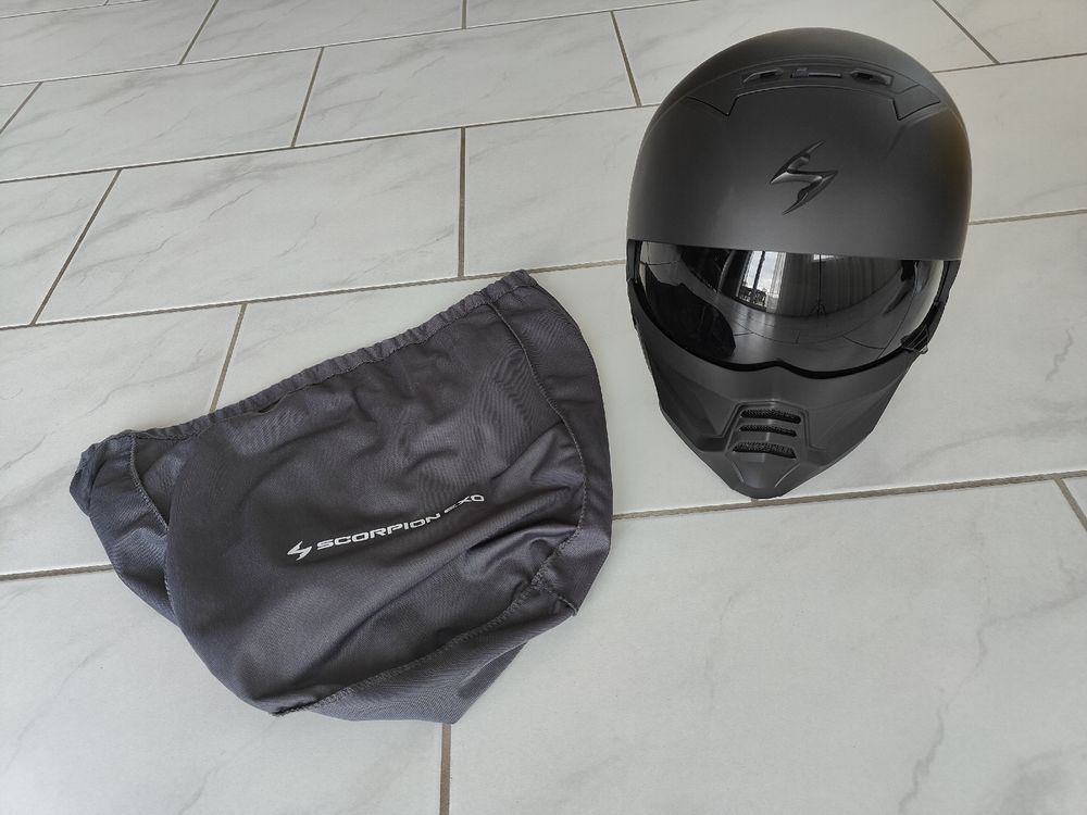 Motorrad Helm (neu) + Sena ST1 - Scorpion EXO-Combat II (Neu (gemäss ...