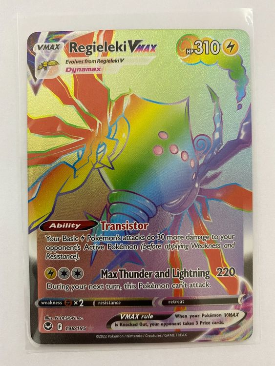 Pokemon Regileki VMax 198/195 Silver Tempest EN (Neu (gemäss ...