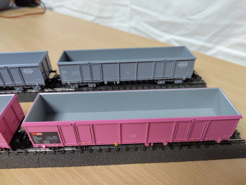 2x2 Set Märklin 4718/4689 SBB Hochbordwagen Eaos, H0/WS (Gebraucht) in Obfelden für CHF 82 – mit ...