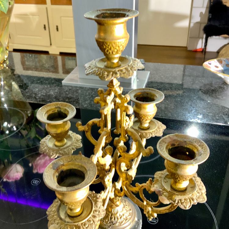 JUGENDSTIL KERZENLEUCHTER BRONZE MARMOR FRANKREICH,1900 (1) (Gebraucht) in Biglen für CHF 116 ...