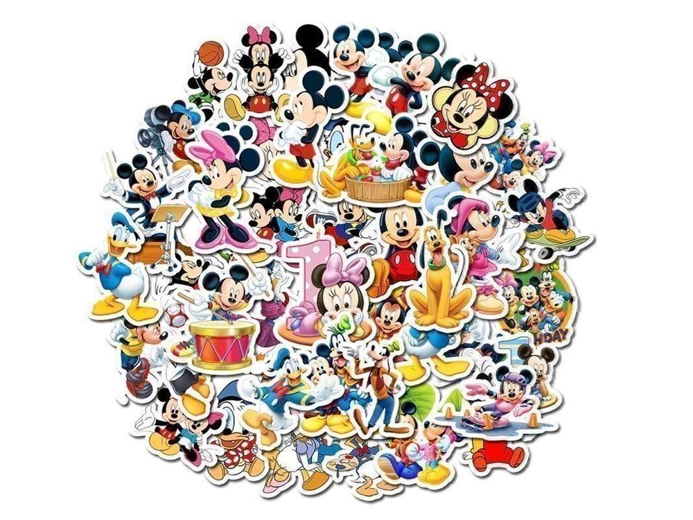50 DISNEY FIGUREN STICKER - WASSERFEST - AUFKLEBER MICKEY (Neu und originalverpackt) in Kriens ...
