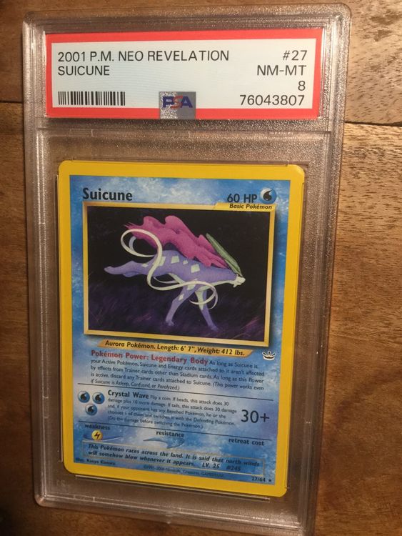 Suicune, Neo Revelation (2001), PSA 8 | Kaufen auf Ricardo