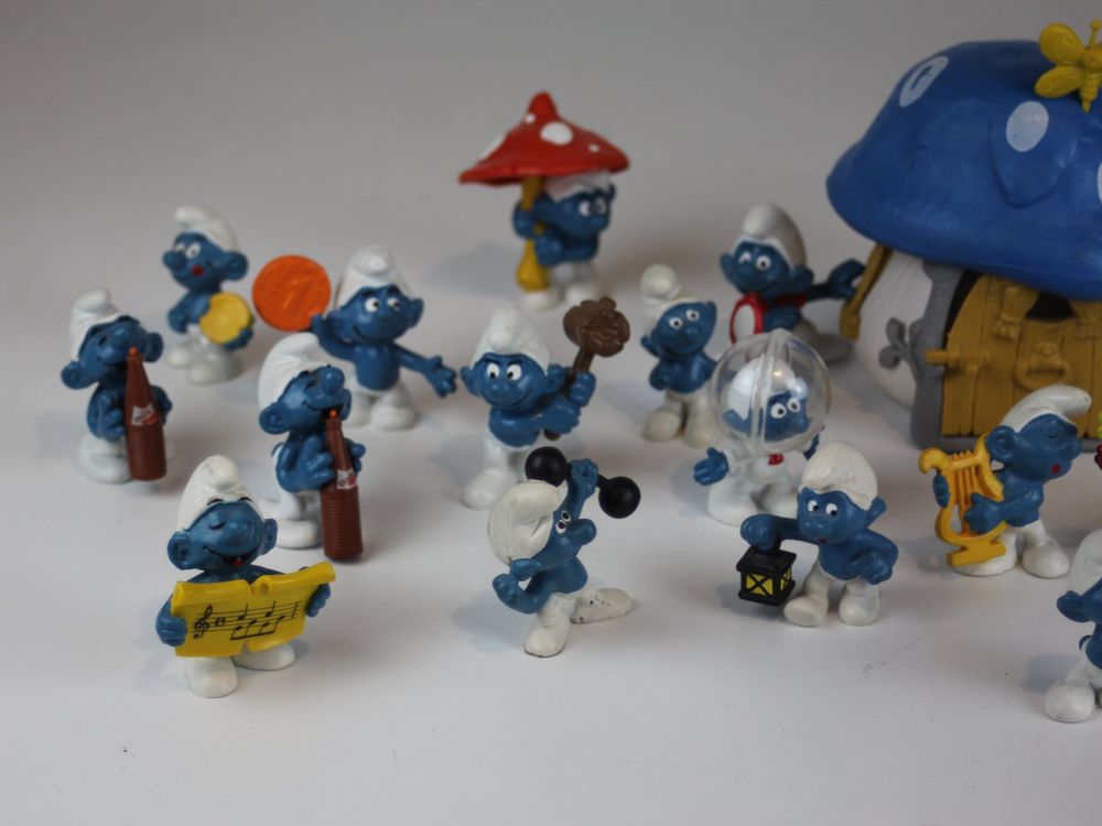 Set 27 Schlümpfe + Pilzhaus – Schleich Peyo (Gebraucht) in Basel für ...