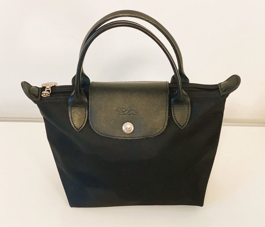 schwarze Longchamp Pliage - all black small Original | Kaufen auf Ricardo