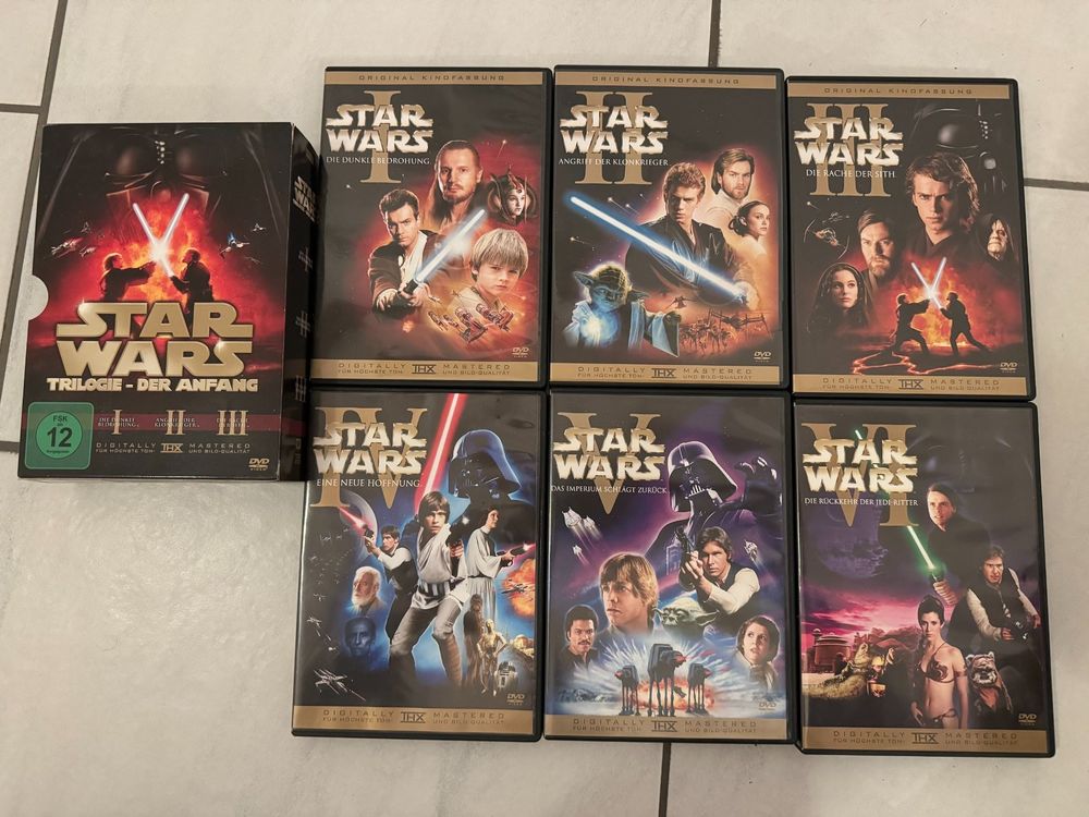 Star Wars DVD 1 bis 6 (Gebraucht) in Diepoldsau für CHF 8 – mit ...