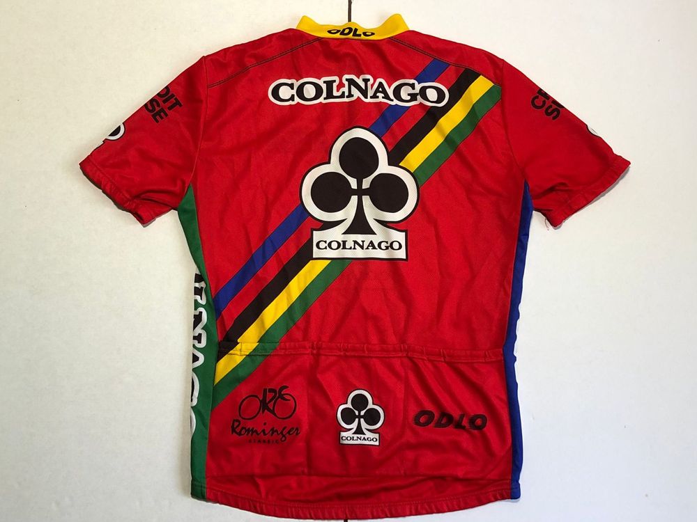 Vintage 90s radtrikot Colnago Odlo Credit Suisse Gr. XL (Gebraucht) in ...