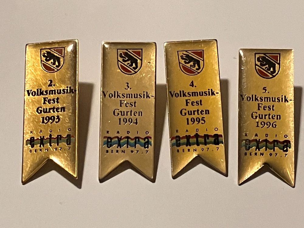 4 Pin Volksmusik Fest Gurten 1993-1996 (Gebraucht) in Basel für CHF 2.5 ...