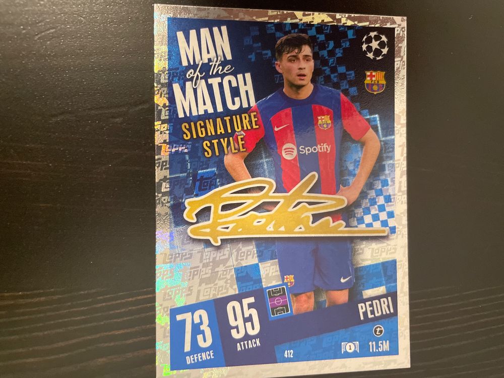 Topps Pedri Signature Style Karte - Match Attax Barça (Gebraucht) in ...