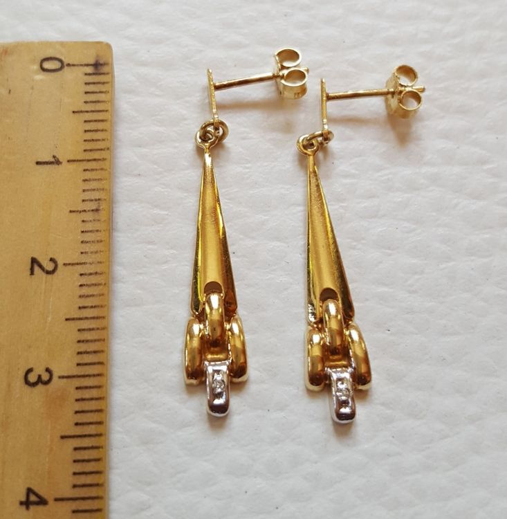 18 karat 750 Gold Brillanten Ohrstecker (Gebraucht) in Wald ZH für CHF 230 – mit Lieferung auf ...