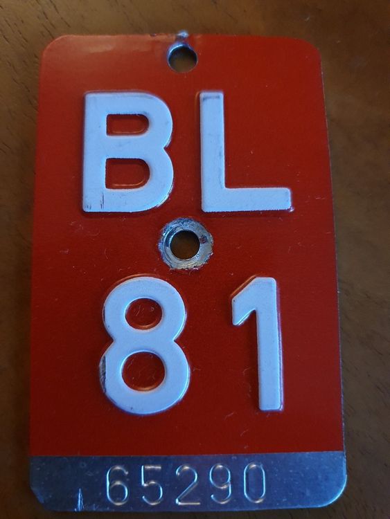 Velo Nummer BL 81 | Kaufen auf Ricardo