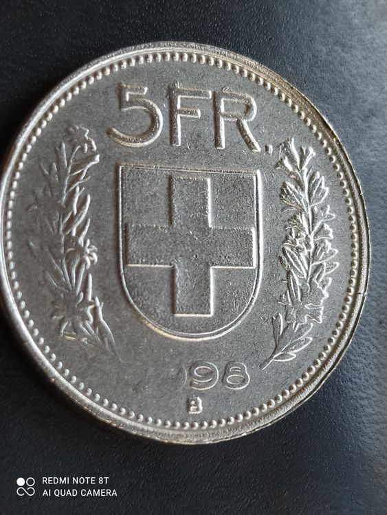 5 Frank Swiss prëgungfehler 1998 (Gebraucht) in Solothurn für CHF 29 ...
