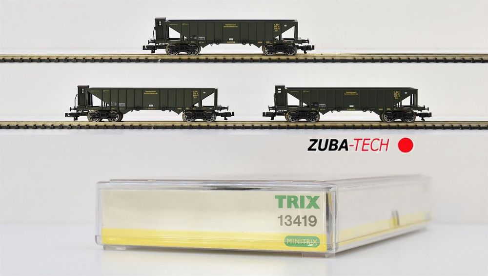 Minitrix 13419 Güterwagen-Set 3tlg K.Bay.Sts.B DB Spur N OVP | Kaufen ...