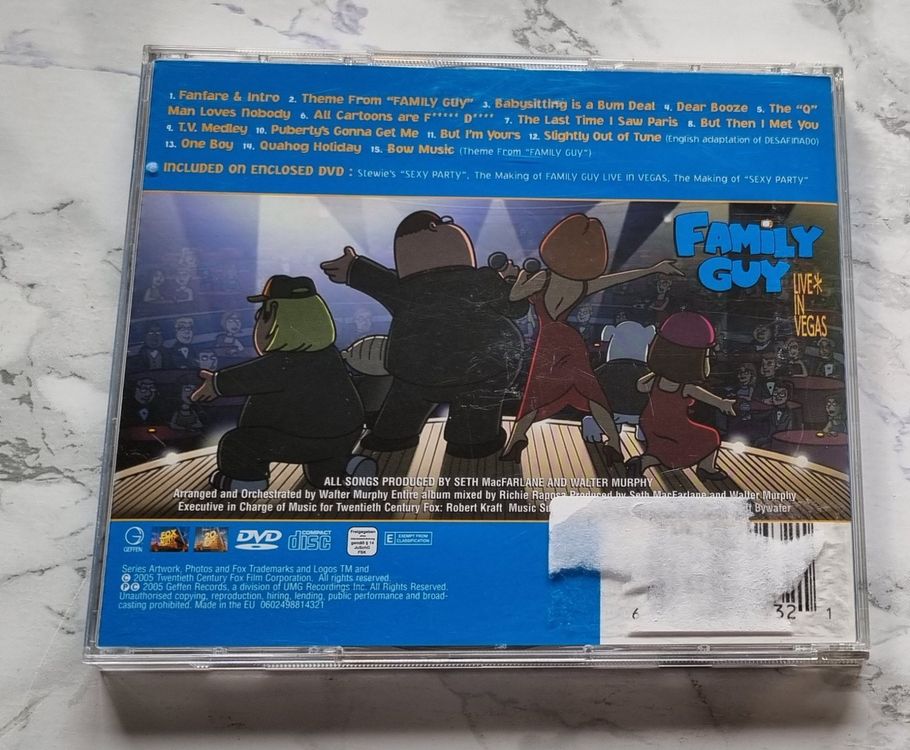 cd + Dvd FAMILY GUY - Live in Vegas - With Orchestra 2005 (Gebraucht ...