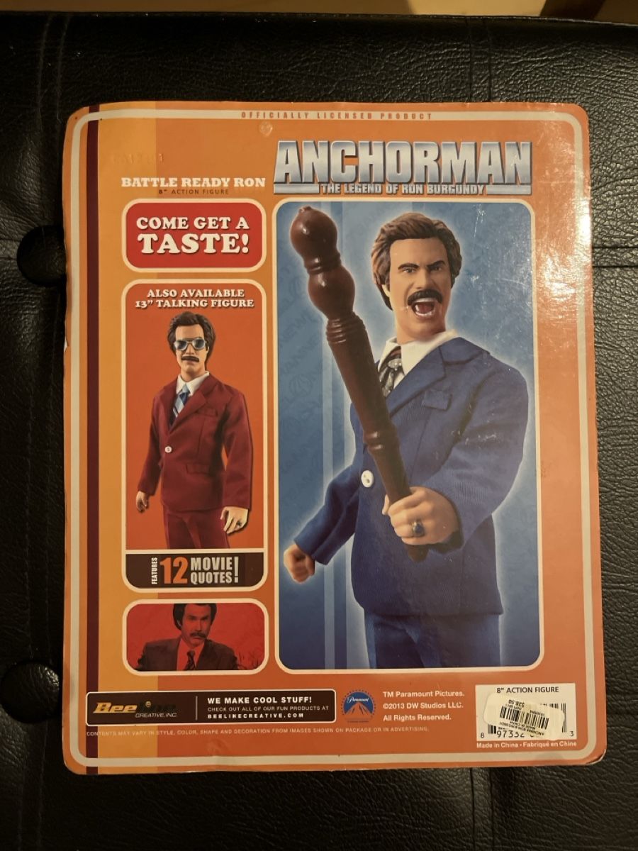 Anchorman Ron Burgundy Will Ferrell Action Figure Figurine (Neu (gemäss ...