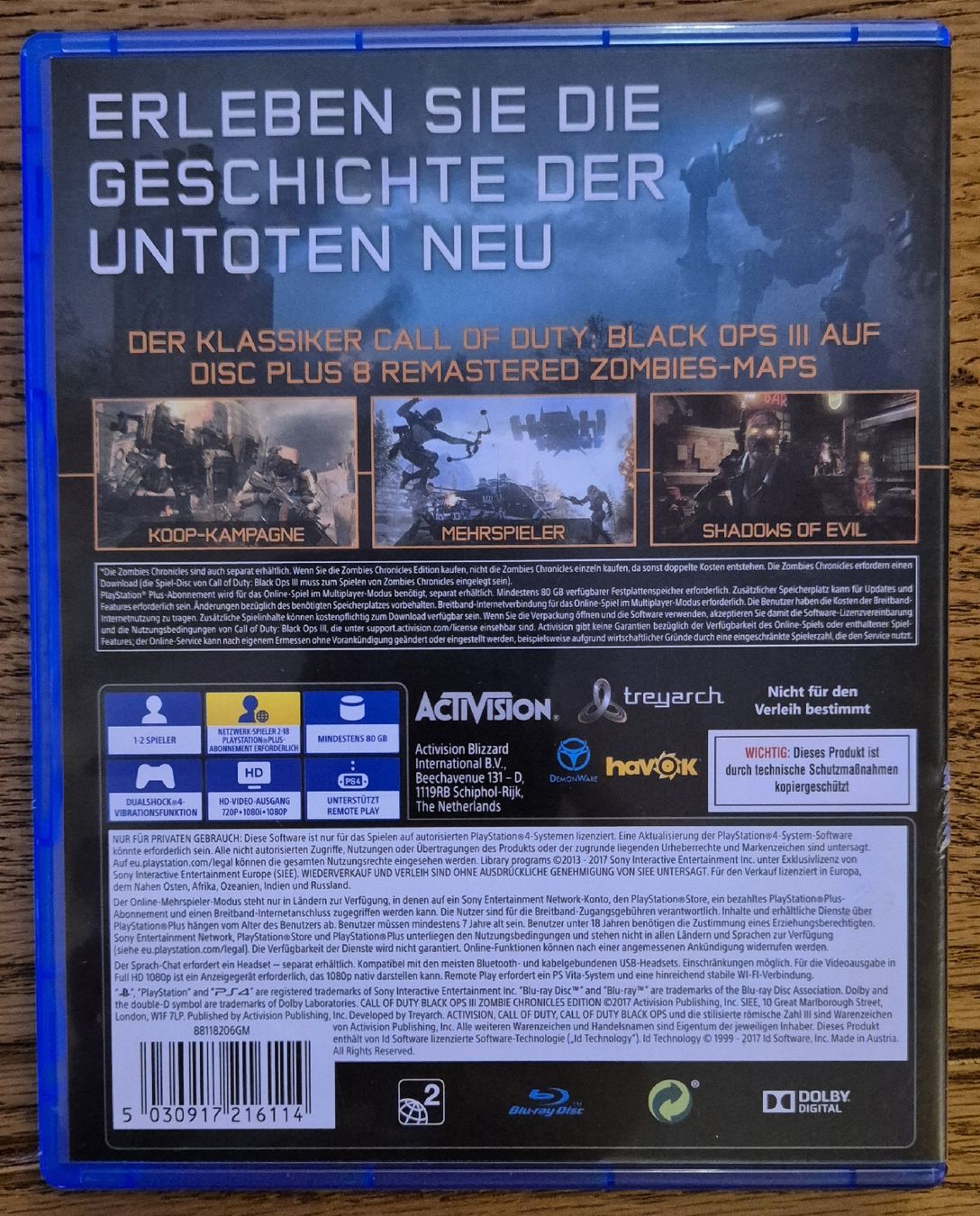 Call of Duty: Black Ops III – Zombies Chronicles Edition (Gebraucht) in ...