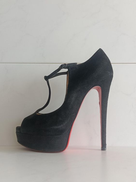 Escarpins peep-toe Christian Louboutin Alta Poppins 150 37,5 | Kaufen ...