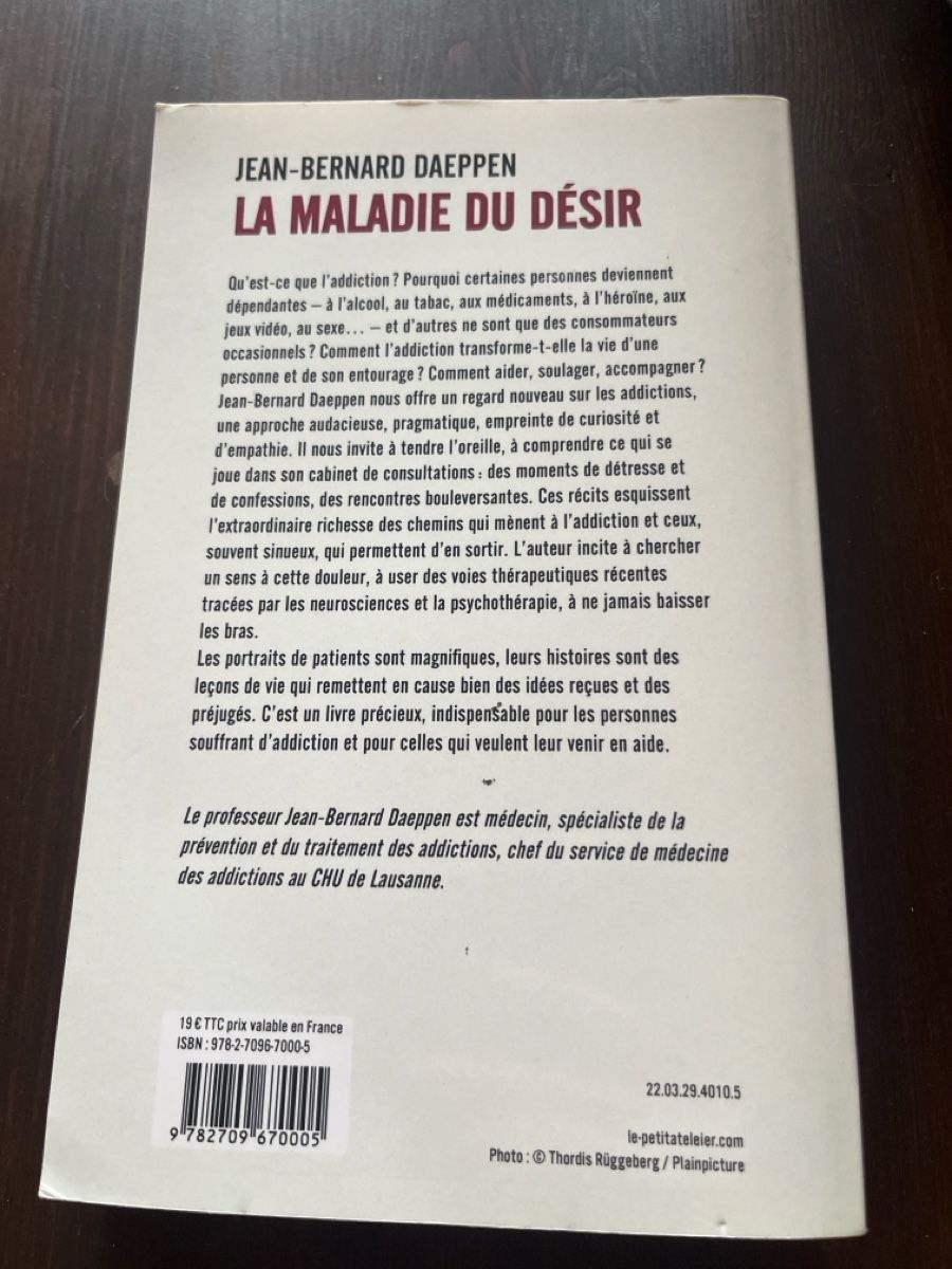 La maladie du désir - Jean-Bernard Daeppen (D'occasion) à Lausanne pour ...