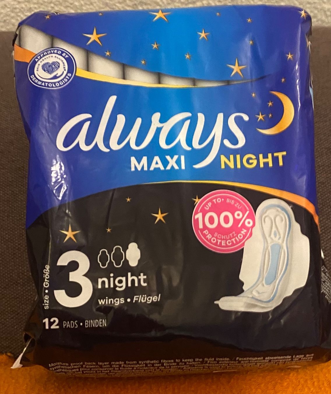 Always Maxi Night Damenbinden, 12 Stk, Flügel, Neu! (Neu und ...