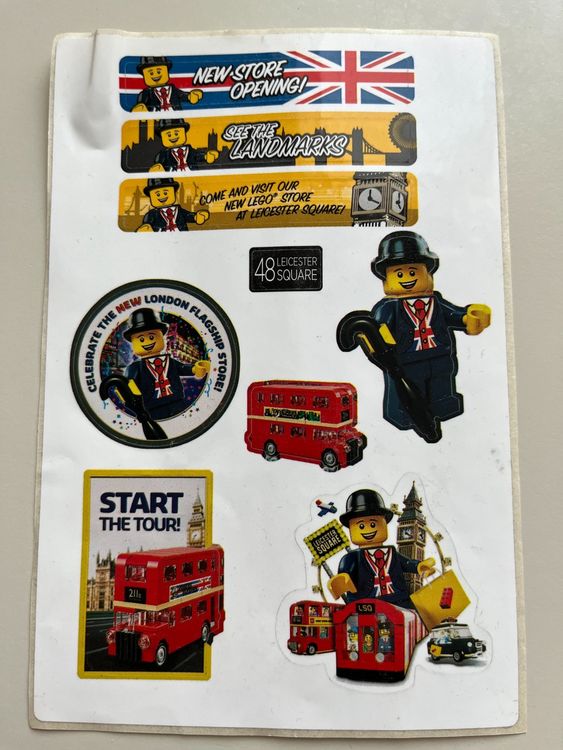 Lego Sticker Kleber 48 Leicester Square London Flagship (Gebraucht) in ...