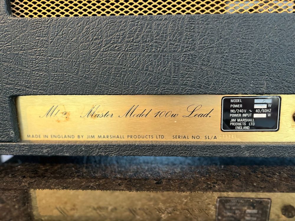 Marshall JMP2203 Mk2 Master Model Lead 100W - Fully Serviced (Gebraucht ...