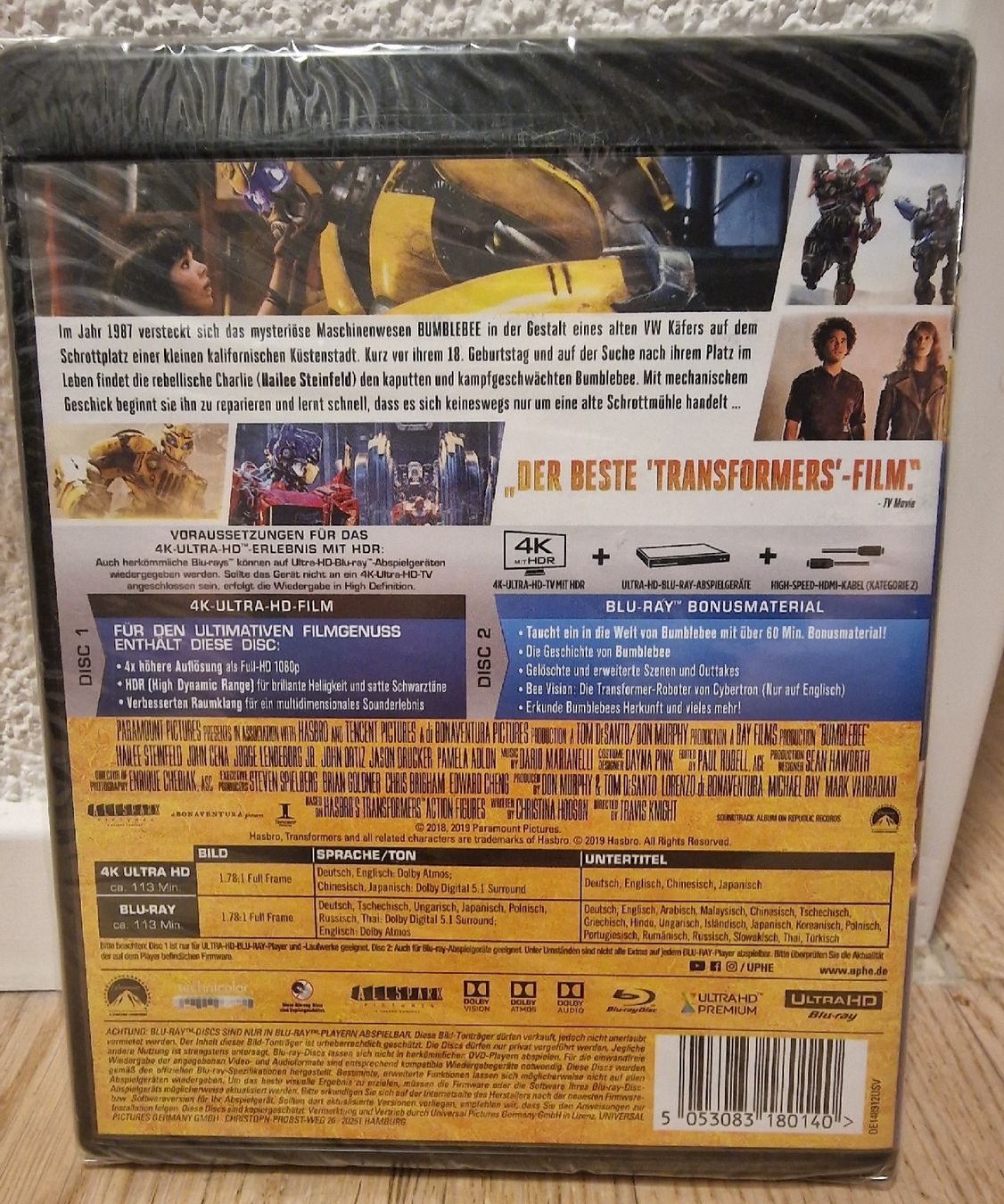 Bumblebee 4K Ultra HD Blu-ray NEU & OVP Top Zustand! (Neu und originalverpackt) in Arbon für CHF ...