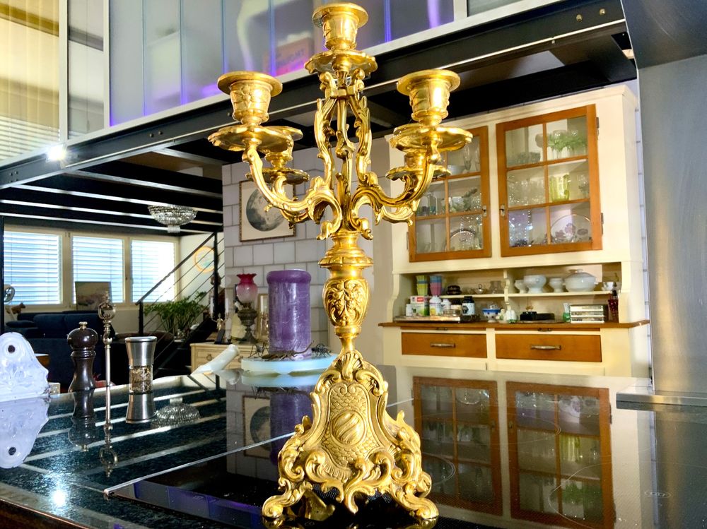 JUGENDSTIL KERZENHALTER BRONZE MASSIV FRANCE UM 1900 (1) (Gebraucht) in Biglen für CHF 211 – mit ...