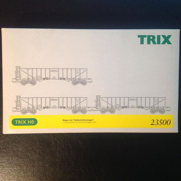 TRIX 23500, K.Bay.Sts.B., 3-teiliges Kohletrichterwagen-Set | Kaufen ...