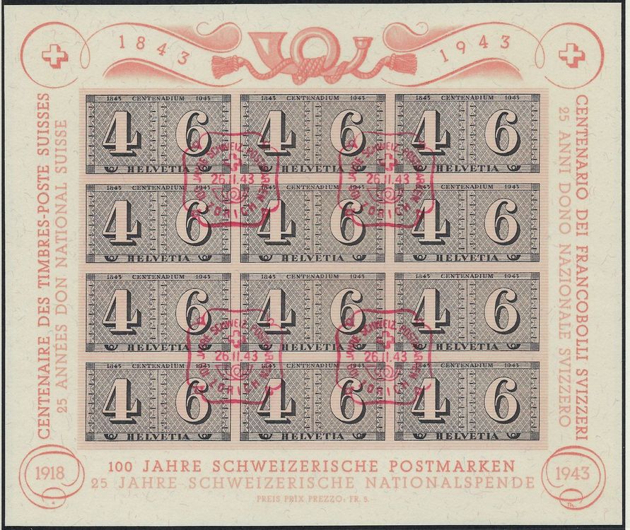 Z W16, 1943 Luxusbogen, Block | Kaufen auf Ricardo