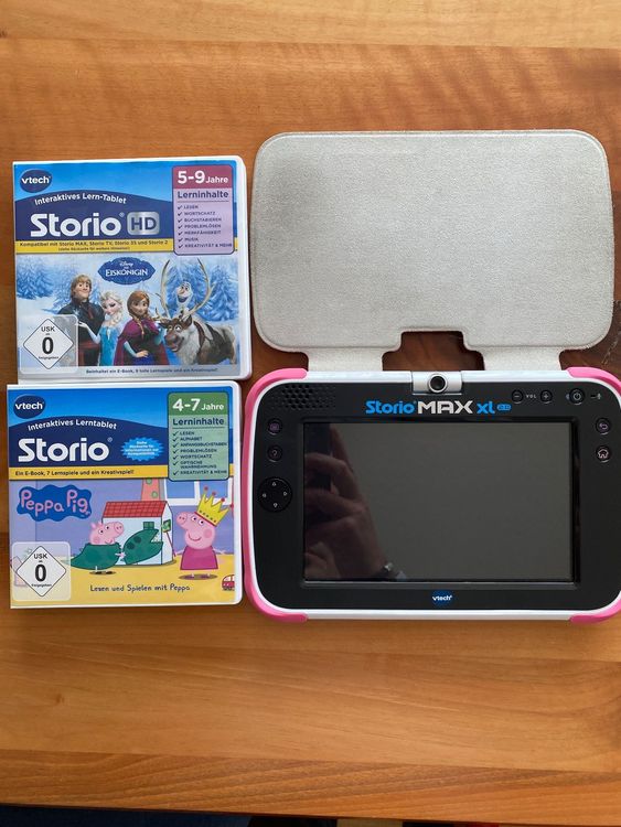 Vtech Storio MAX XL Kinder Tablet Lerncomputer mit 2 Spielen (Gebraucht ...