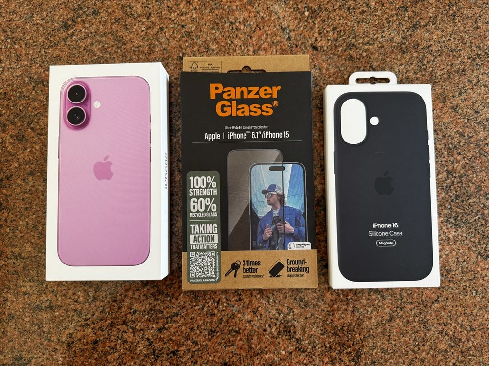iPhone16 256GB Neu/Ungeöffnet mit Hülle + Panzerglas! (Neu und ...