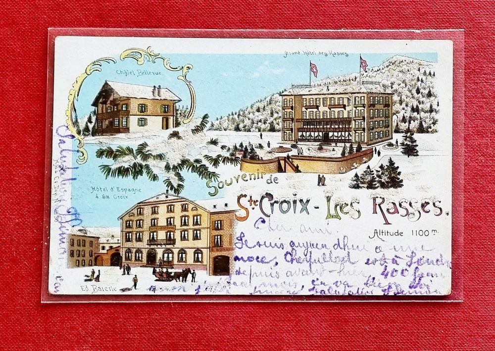 Ste-Croix - Les Rasses - Hiver - Litho - 1901 | Kaufen auf Ricardo Ste-Croix - Les Rasses - Hiver - Litho - 1901 | Kaufen auf Ricardo