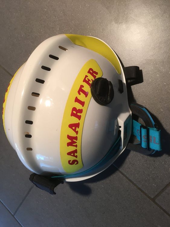 Feuerwehrhelm mit Schutzbrille (Samariter) CGF Gallet UIAA (Neu (gemäss ...