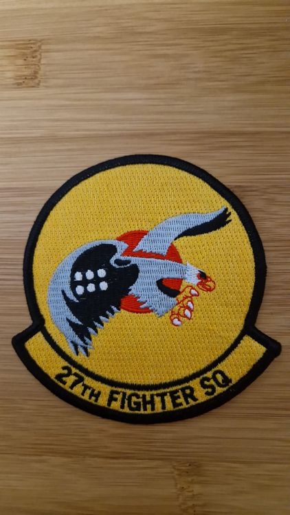 US Air Force 27th Fighter Squadron Patch (Neu (gemäss Beschreibung)) in ...