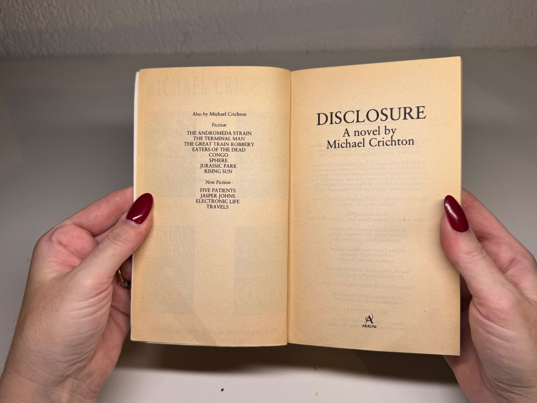 NOVEL: Michael Chrichton, Disclosure (Gebraucht) in Grosswangen für CHF ...