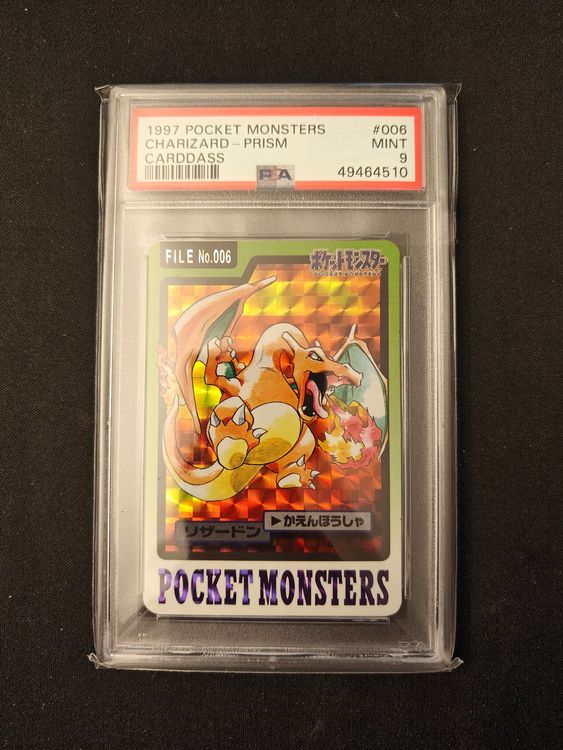 1997 Carddass Pocket Monster Prism Charizard #006 PSA 9 (Gebraucht) in Binningen für CHF 439 ...