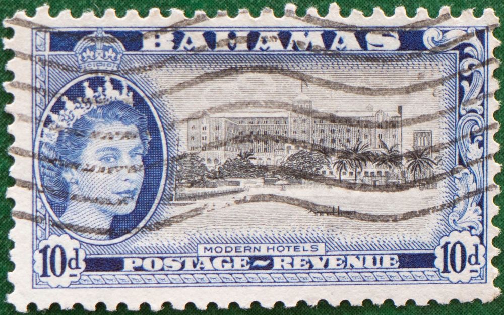 Bahamas 10d Modern Hotels Briefmarke (Gebraucht) in Chiasso für CHF 1.5 ...