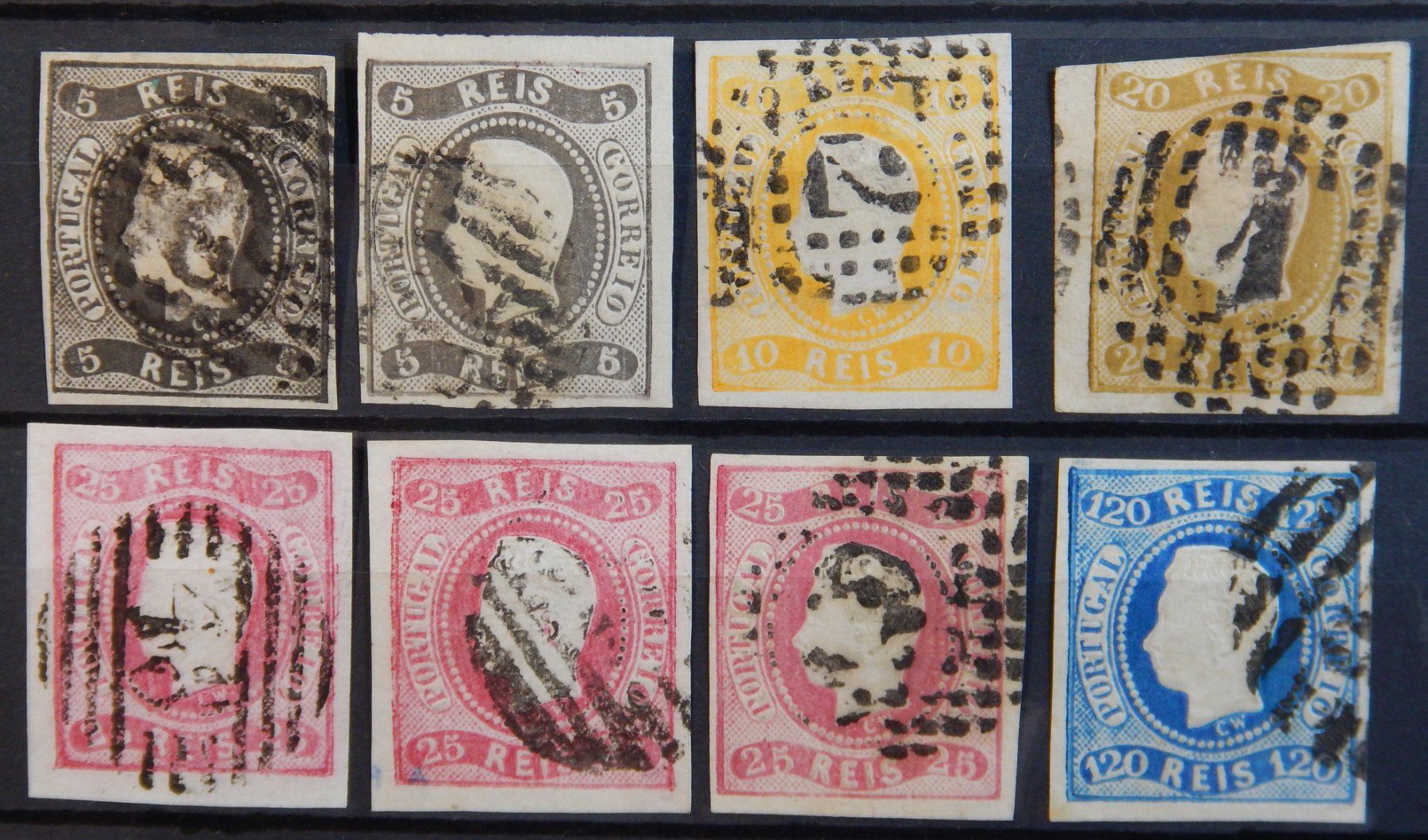 Portugal ex. Kat. 17-24 gest. 1866 Kat. 450 Euro (D'occasion) à Zürich ...