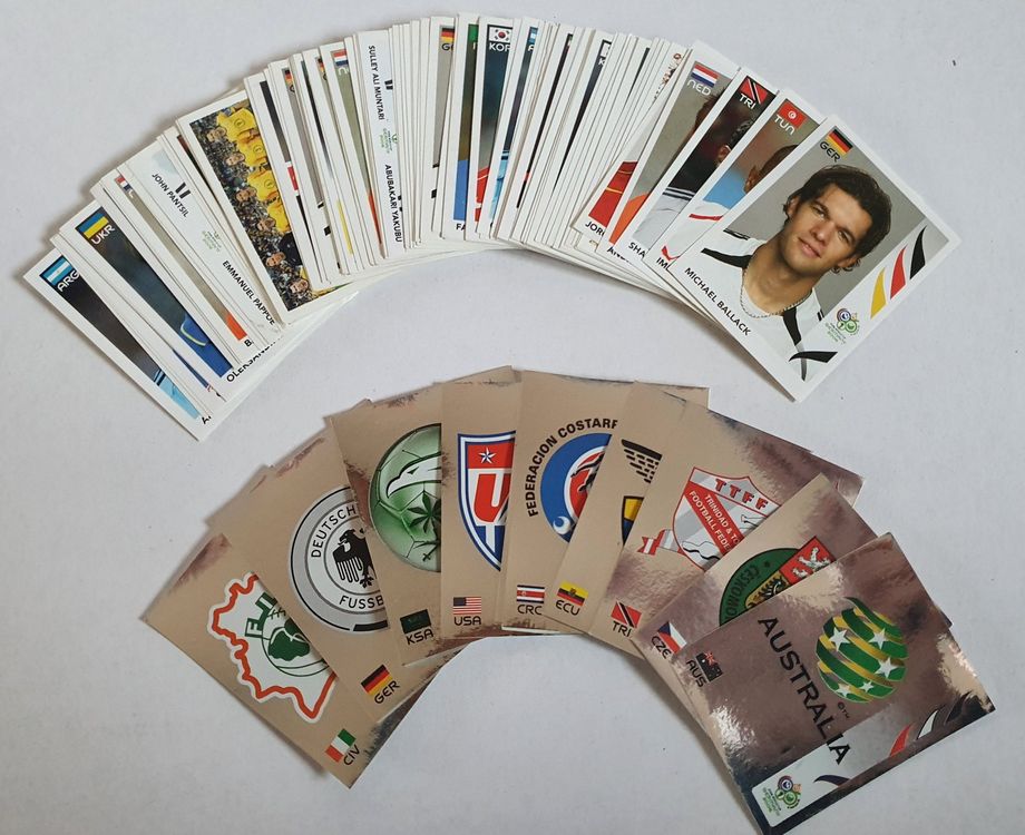 Panini Bilder WM Deutschland 2006 100 Stück inkl. Zidane (Gebraucht) in ...