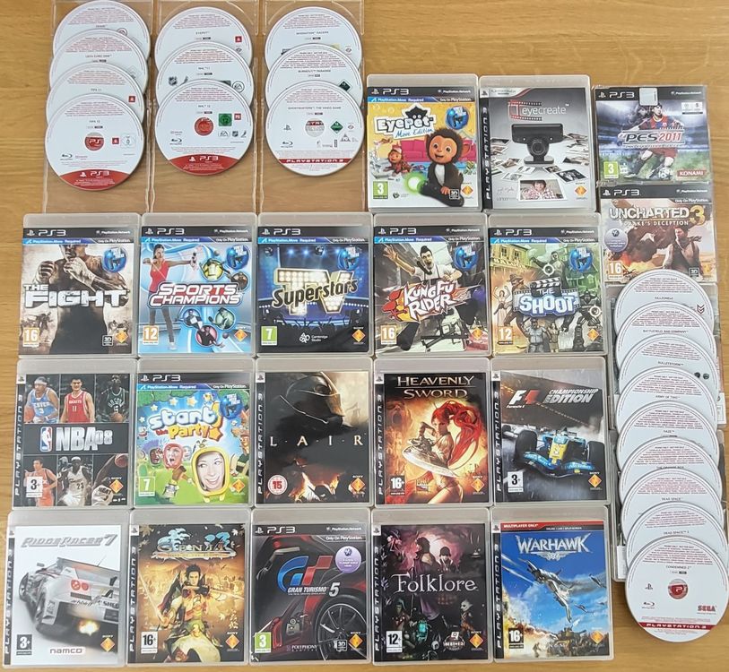 > 30 PS3-Games (Fifa, Battlefield, Uncharted, Orange Box) (Gebraucht ...