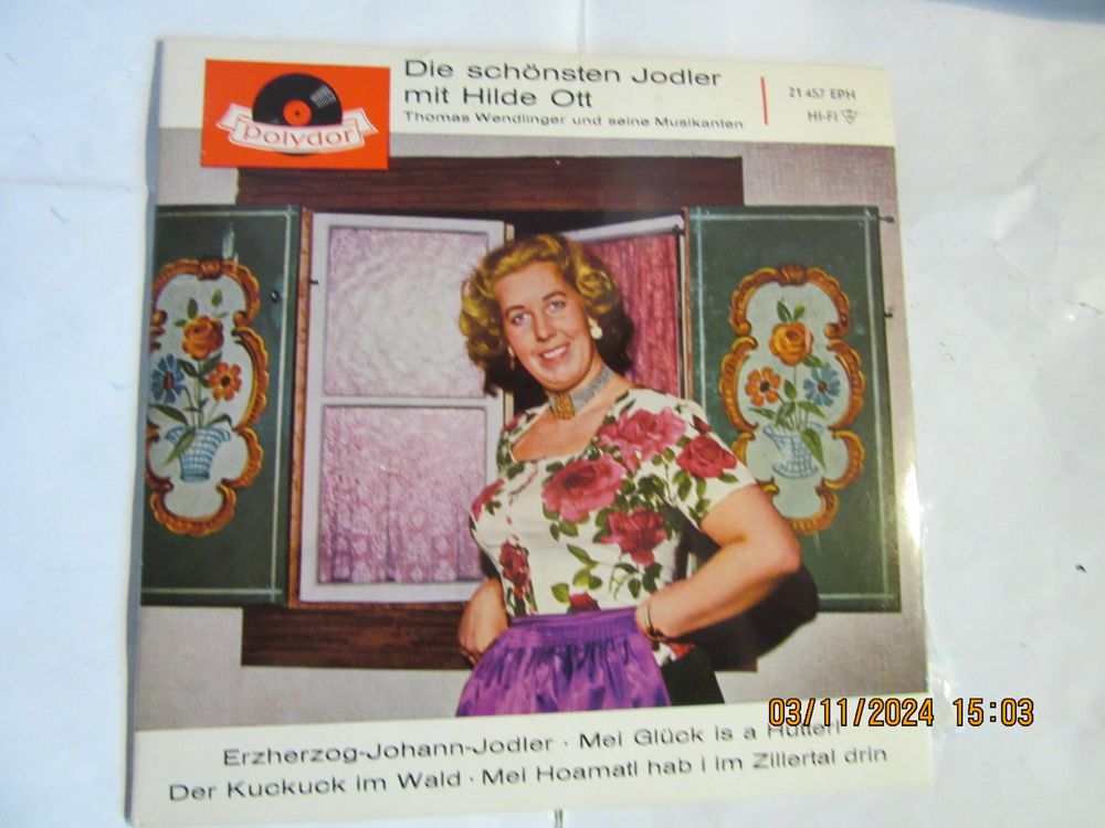Vinyl-Single Die schönsten Jodler mit Hilde Ott (Gebraucht) in ...