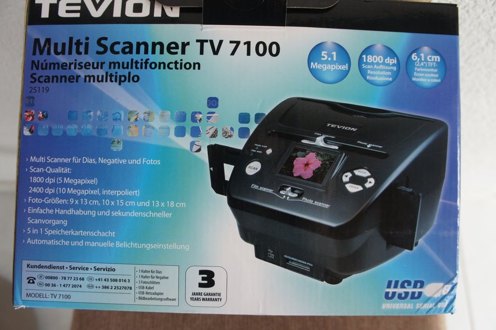 Multi Scanner TV 7100 für Dias, Negative und Fotos (Gebraucht) in ...
