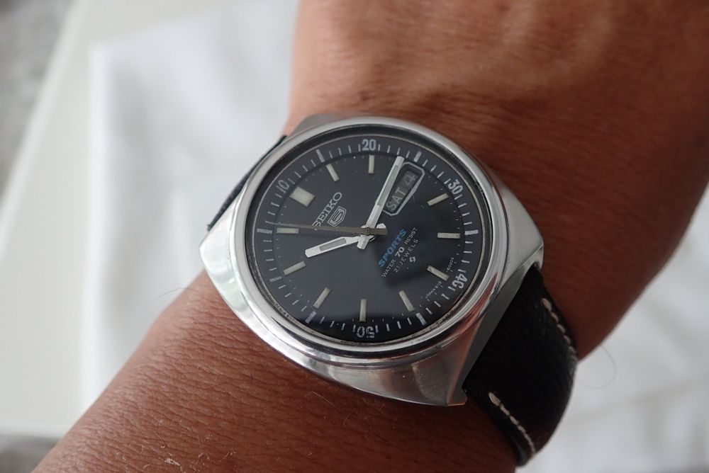 VINTAGE!! SEIKO 5 SPORTS MIT DREHBARE LÜNETTE AUTOMATIC (Gebraucht) in Wohlen AG für CHF 71 ...