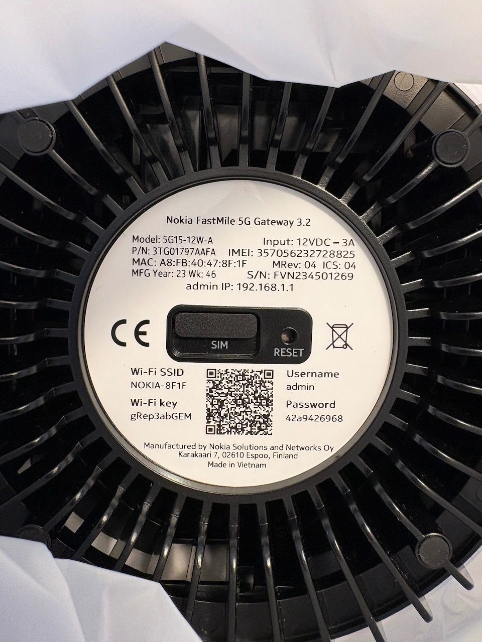 Nokia FastMile 5G Gateway 3.2 Router (yallo Home Box) (Neu und ...