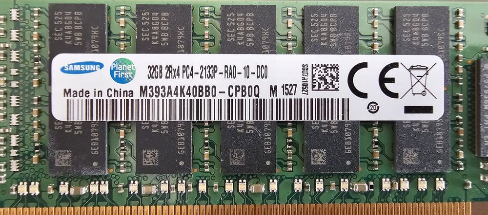 8 Stk. Samsung Server Ram 32Gb 2Rx4 PC4-2133P-RA0-10-DC0 (Gebraucht) in ...