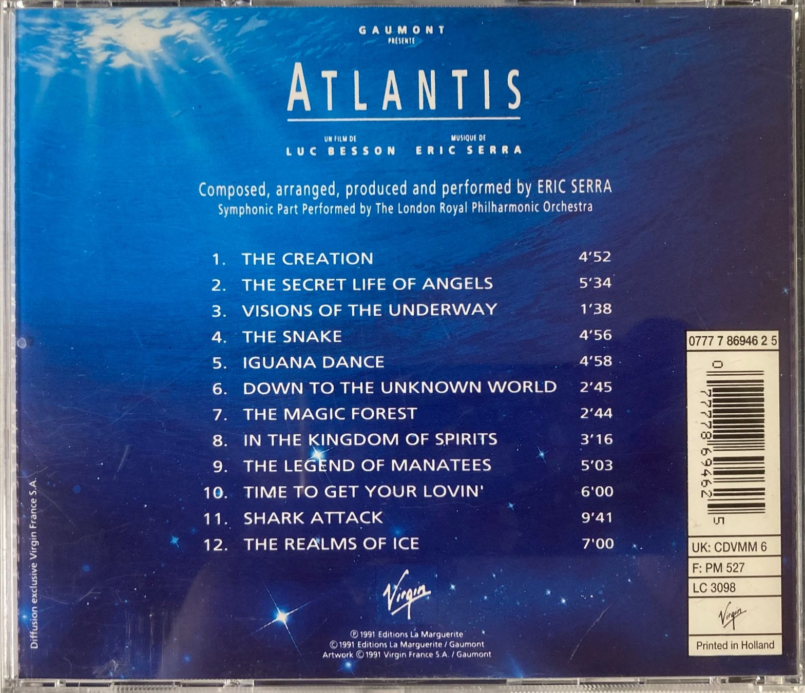 MUSIQUE DE FILM / ERIC SERRA - ATLANTIS (D'occasion) à Poliez-Pittet ...