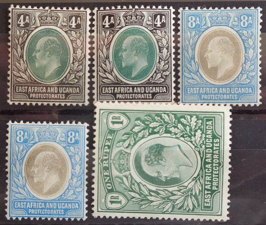 BRITISH EAST AFRICA & UGANDA 1904/07: 11 Marken * Edward VII (Gebraucht) in Zürich für CHF 24.5 ...