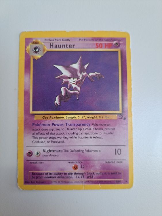 Carte Pokémon Spectre 1ère édition Wizards 58/62 (D'occasion) à Agiez ...