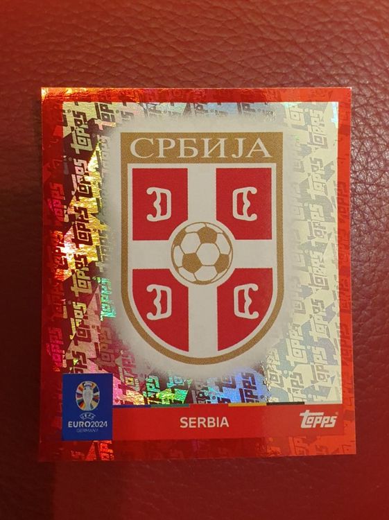 Topps Euro 2024 Sticker WAPPEN SRB 1 SERBIEN FOIL RAR | Kaufen auf Ricardo